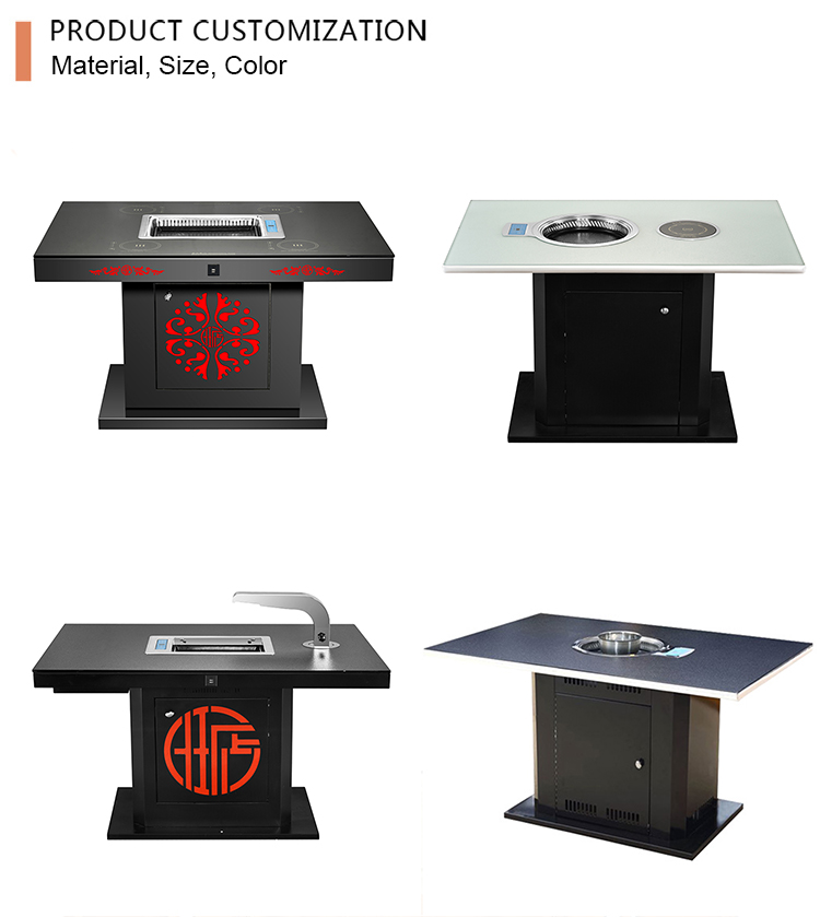 Korean BBQ Grill Restaurant Table